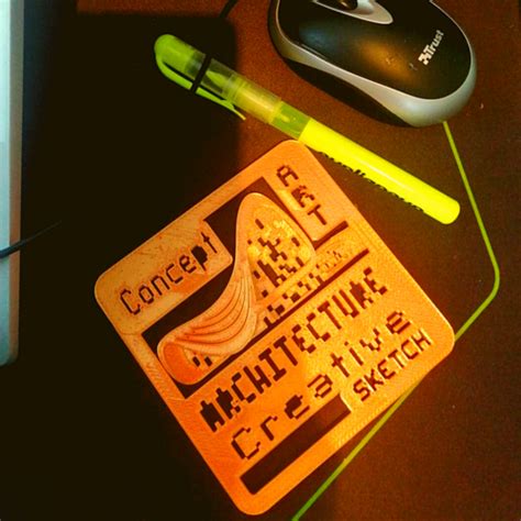 3d Printed Linux And Architecture Coasters By Light And Shadow Designs