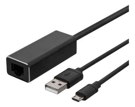Ethernet Adapter For Chromecast Usb Rj45 Black Elektronik Lavpris Aps