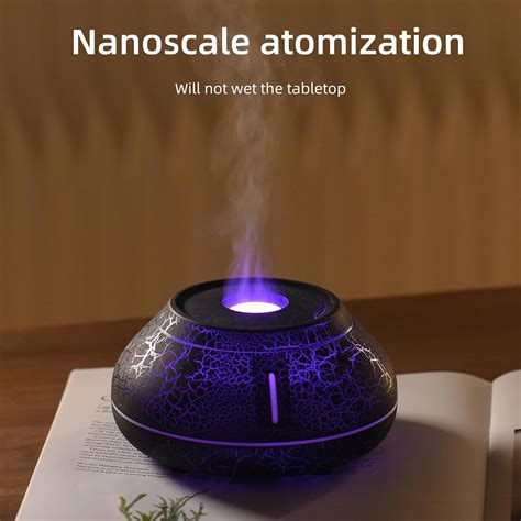 Flame Aromatherapy Diffuser 7 Color Lights Essential Oil Diffuser