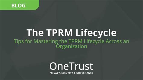 Mastering The Tprm Lifecycle Blog Onetrust