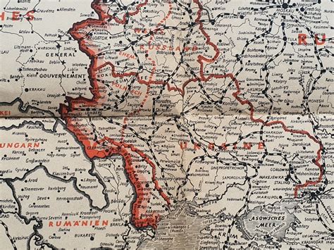 III Rzesza mapa z 1941 roku i druki niemieckie Kołobrzeg Licytacja