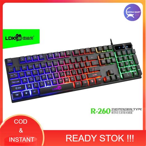 Jual LDKAI Gaming Keyboard RGB LED R260 Shopee Indonesia
