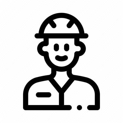 Construction Worker Engineer Industry Man Helmet Professional Icon Download On Iconfinder