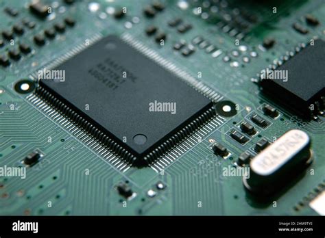Chip Board And Processor Technology Digital Motherboard Stock Photo Alamy