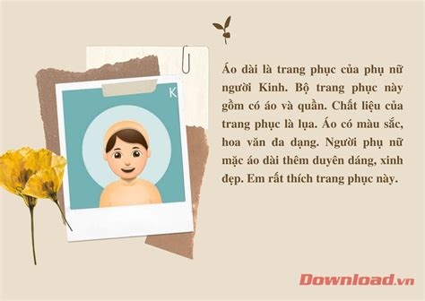 Đoạn văn về trang phục của một dân tộc mà em biết 9 mẫu Tập làm văn