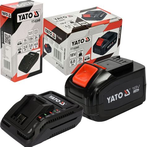 YATO AKUMULATOR BATERIA LI ION Ah V ŁADOWARKA oficjalne archiwum Allegro
