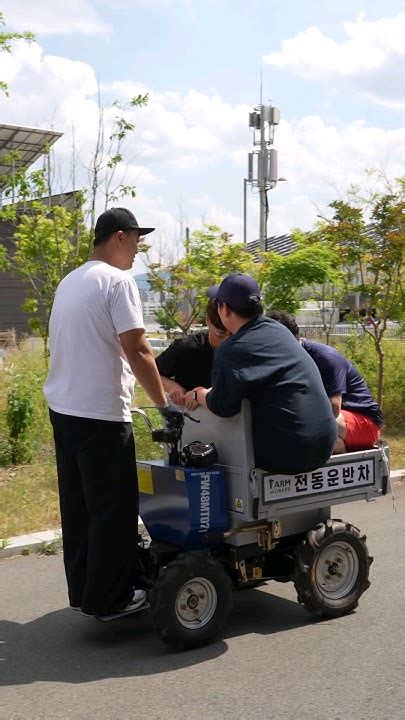 300kg은 쉽게 옮길수있는 전동운반차shorts구보텍운반차 Youtube