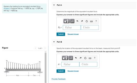 Solved Replace The Loading By An Equivalent Resultant For