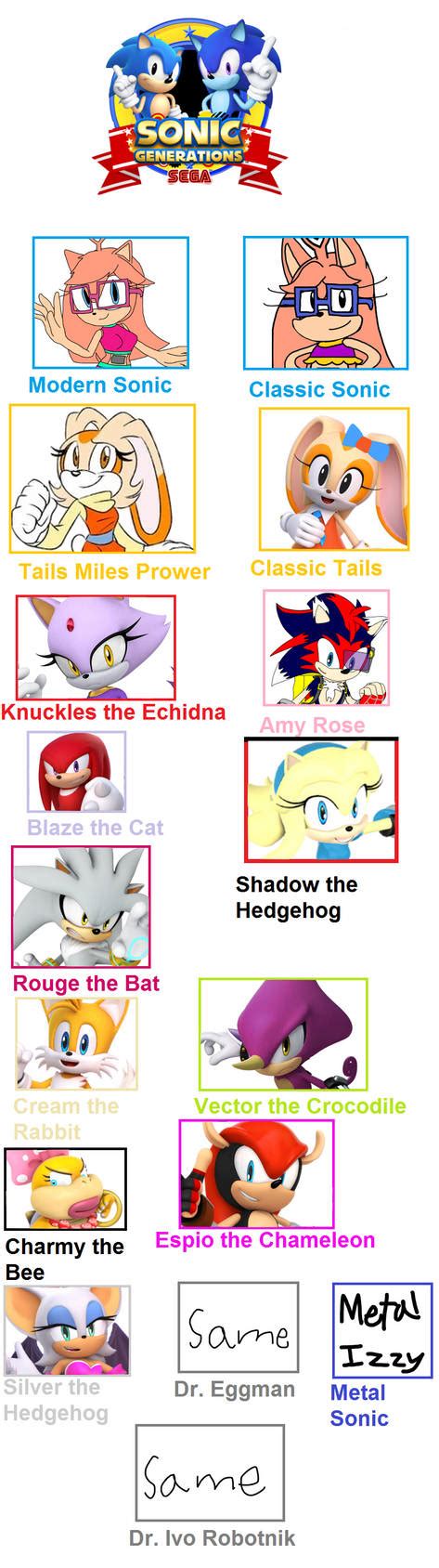 Izzy Generations By Marioxizzyxsonic On Deviantart