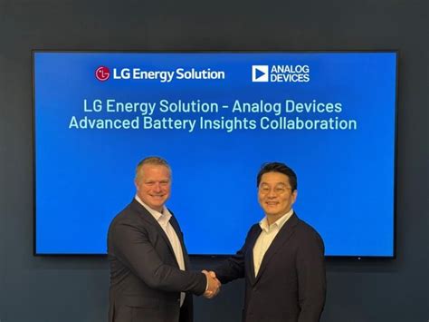 Bill Compitello On Linkedin Lg Energy Solution Teams Up With Analog Devices Inc To Gain