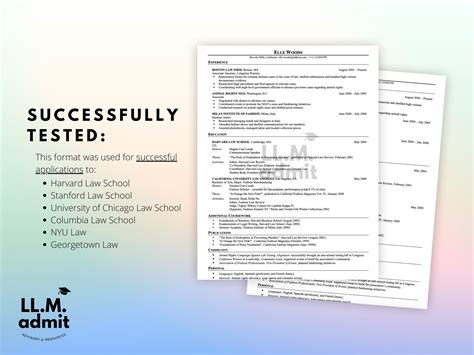 Cv Law School Template Llm Resume Template Jd Resume Template Curriculum Vitae Grad