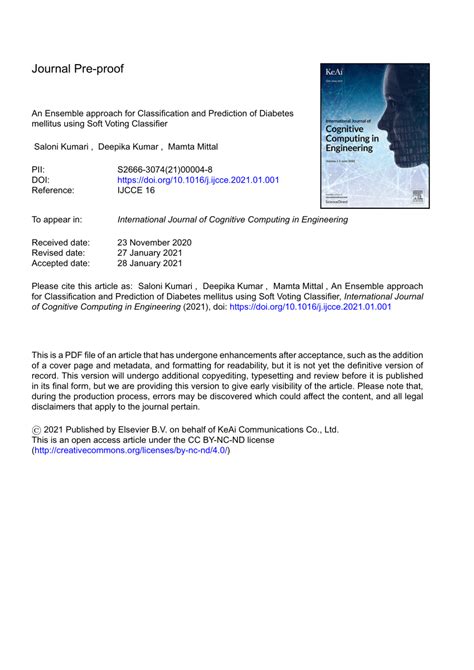 Pdf An Ensemble Approach For Classification And Prediction Of