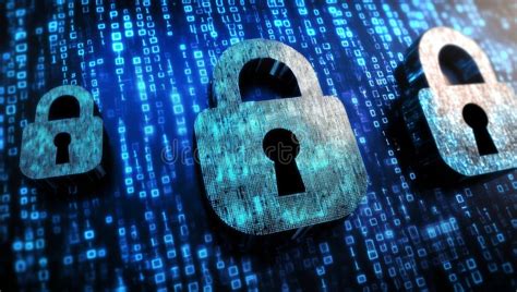The Idea Of Cyber Security Data Privacy And Defense A Digital Lock