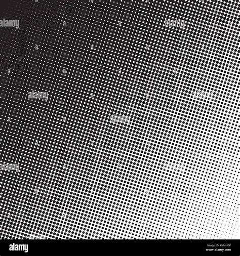 Color Halftone Gradient Diagonal In Black And White Stock Vector Image