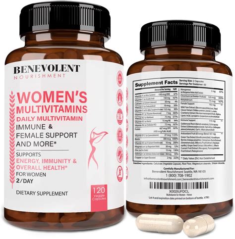 Multivitamin For Women Supplement For Energy Immunity