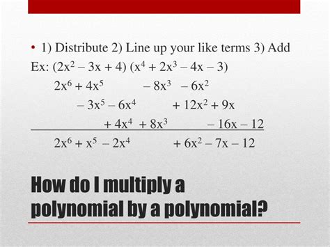 PPT Multiplying Polynomials PowerPoint Presentation Free Download ID