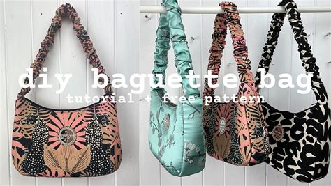 Baguette Bag Free Sewing Pattern With Video Sew Modern Bags