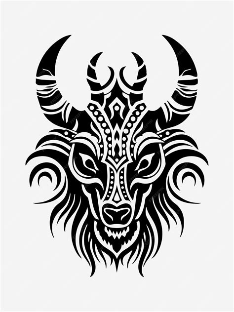 Premium Vector Animal Tribal Tattoo Design Element