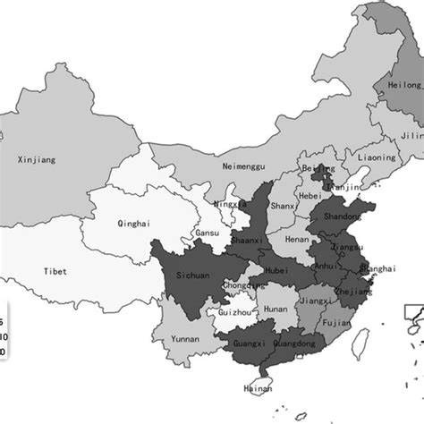 the spatial distribution diagram of universities cross region