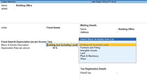 Tax Audit Module 1 Fixed Assets And Depreciation Customisation In Accounting Software Erp