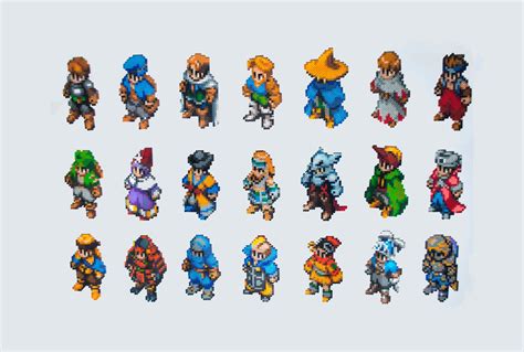 Final Fantasy I Monk Perler Bead Sprite Etsy