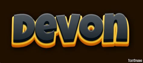 Devon Text Effect And Logo Design Name