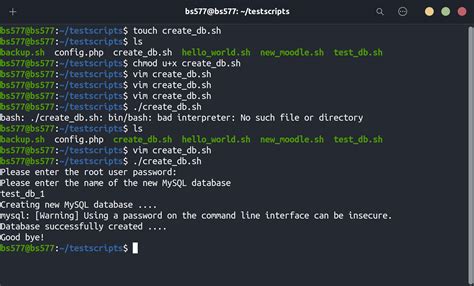 How To Write A Shell Script To Create A Mysql Database