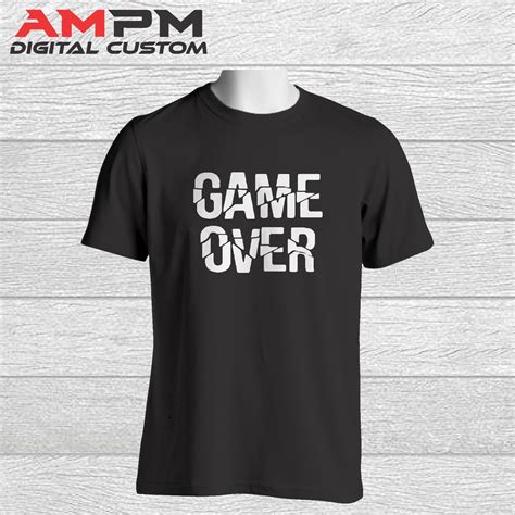 เสื้อยืด พิมพ์ลาย Game Over สําหรับผู้ชาย Shopee Thailand