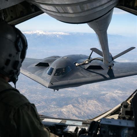 B 21 Raider Stealth Bomber Spotted During Aerial Refueling Test For The