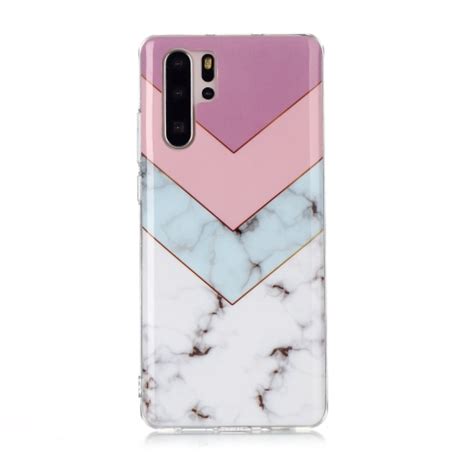 สำหรับ Huawei P30 Pro รูปแบบการวาดสีฝีมือ Imd เคสป้องกัน Soft Tpu ไตรรงค์