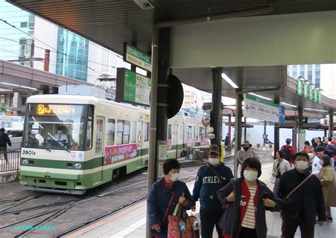 京都発幕間旅情広島電鉄1000系電車LEX 建て替え進み消える国鉄山陽新幹線開通時代駅ビルの広島駅前 北大路機関