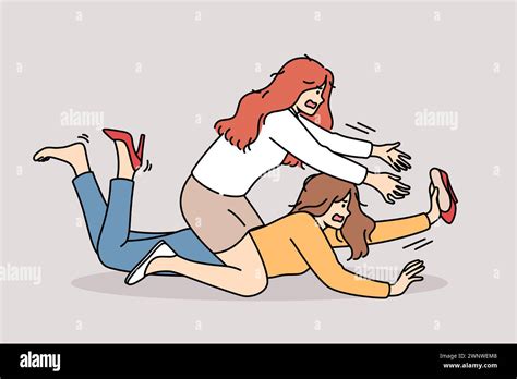 Girls Released Stock Vector Images Alamy