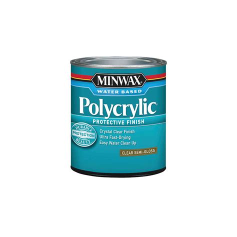 Minwax Polycrylic 12 Pint Semi Gloss Water Based Protective Finish