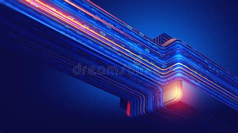 Digital Flow Computer Code On The White Background Data Transfer Vector Concept Stock Vector