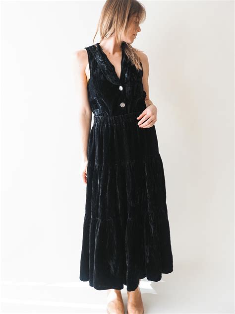 Vintage Velvet Western Skirt Vest Set Garmentory