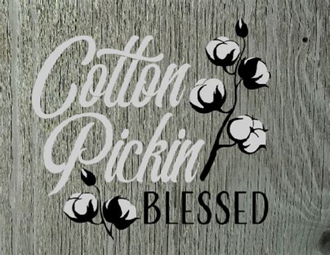 Cotton Pickin Blessed Sign Cotton Wood Metal Sign Rcl Signs And More