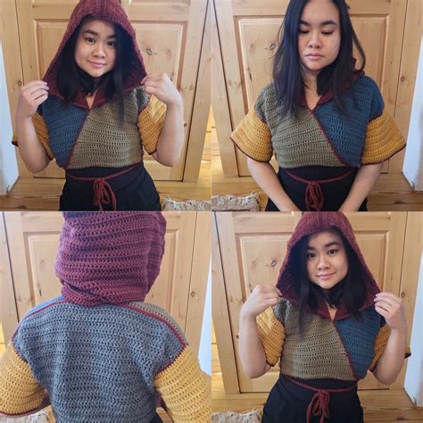The Basic Hooded Wrap Top Pattern Astroknotty