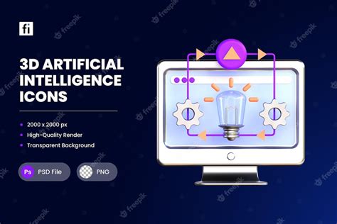 Premium Psd 3d Icon Illustration Reinforcement Learning