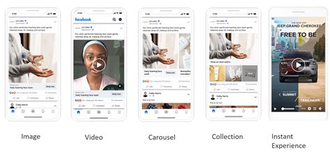 Facebook Ad Formats Image Video Carousel Collection IX