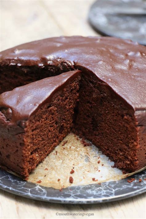 Easy Vegan Chocolate Cake Mouthwatering Vegan