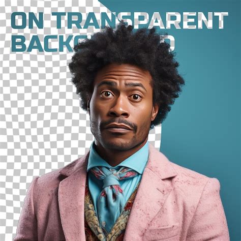 Premium Psd Empathetic African American Cartographer Kindly Gazing