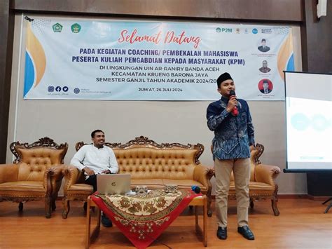 Pkmb Uin Ar Raniry Bekali Peserta Kpm Dengan Konsep Moderasi Beragama