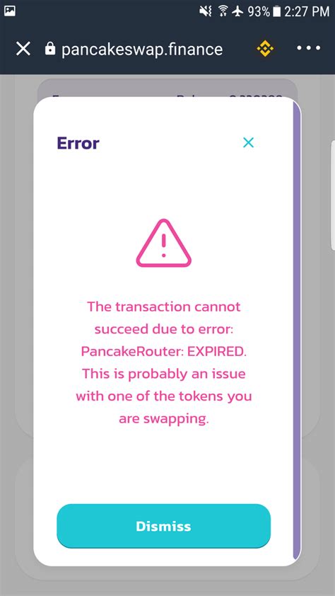 Expired Router Error How Do I Fix Suggestions Rpancakeswap