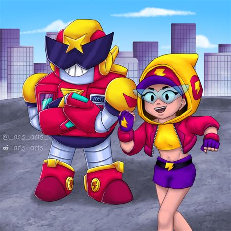 Surge And Max Also First Time Posting My Art On This Community Hope Y All Like It R Brawlstars