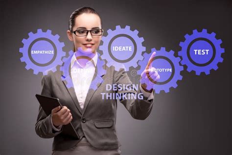 Design Thinking Concept In Software Development Stock Image Image Of