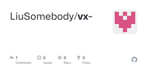 Github Liusomebodyvx