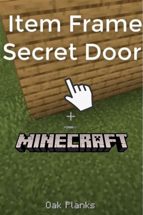 Minecraft Item Frame Secret Door