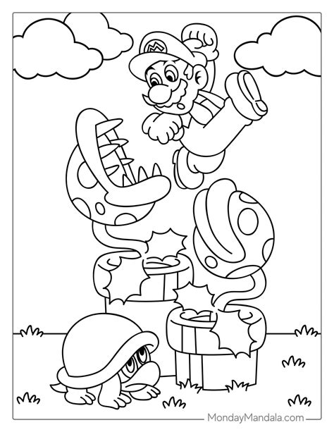 Mario Coloring Pages Free Pdf Printables Super Mario Coloring