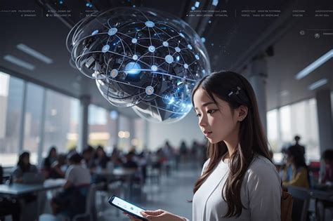 Premium Ai Image Ai Enhanced Language Learning Mastering Multilingualism In Futuristic