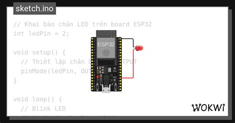 Gpio Blink Led Wokwi Esp Stm Arduino Simulator